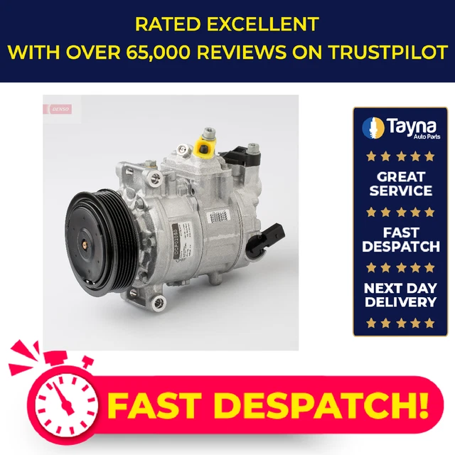 AIR CON COMPRESSOR fits VW CADDY Mk3 1.2 1.6D 2.0D 07 to 15 AC ...