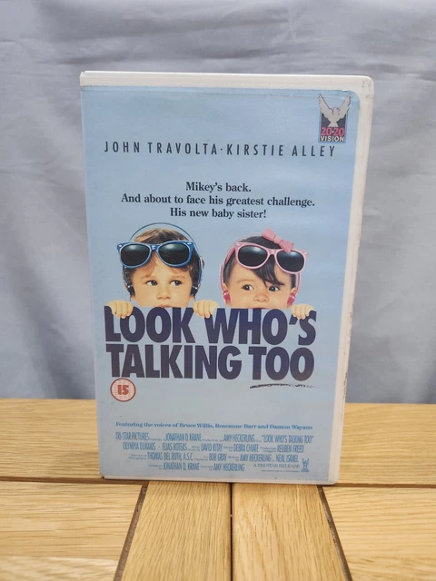 LOOK WHO'S TALKING Too VHS Video Big Box Ex rental £8.99 - PicClick UK