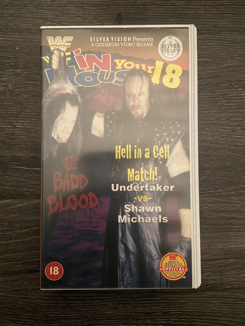 WWE WWF IN Your House 18 Badd Blood Vhs Wrestling Video Tape Vintage £7 ...