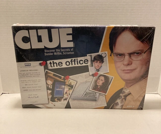 HASBRO CLUE THE Office Edition Exclusive Board Game Sealed- damaged box ...