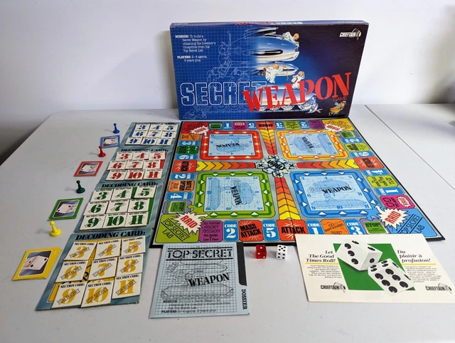 SECRET WEAPON BUILD a Secret Weapon BOARD GAME ** 1984 Chieftain ...