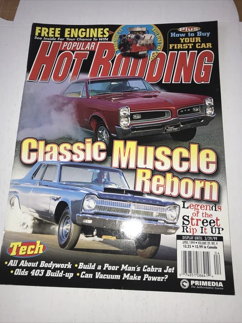 POPULAR HOT RODDING Magazine April 1999 Cars1 $9.99 - PicClick CA