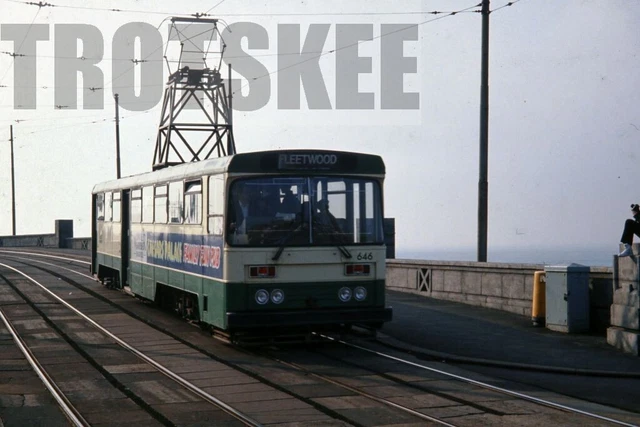 35MM SLIDE BLACKPOOL Transport Single Decker Tram Strassenbahn 646 2002 Orig £4.98 - PicClick UK
