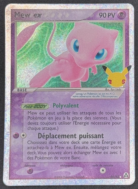 CARTE POKEMON MEW Ex 88/92 🇫🇷 Fr 🇫🇷 Celebrations 25 Ans EUR 20,00 ...