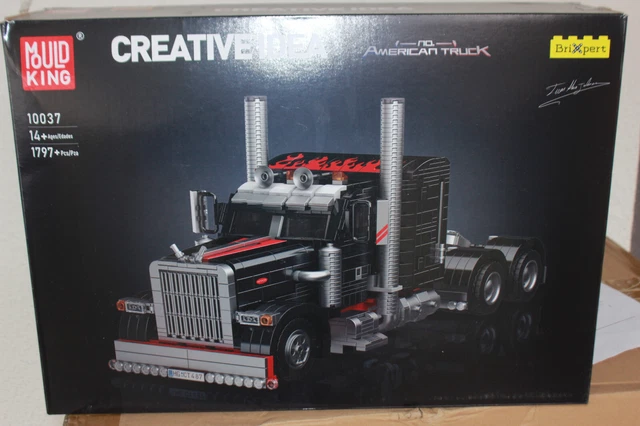 MOULD KING 10037 Américain Truck Américaines Truck Klemmsteine 1797 ...