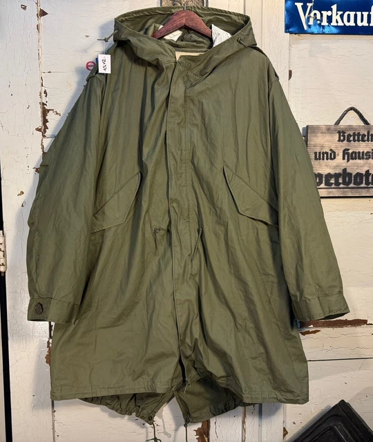 ORIG.USMC M51 FISHTAIL Parka&Mohair Frieze M51 Liner USMC 1951 NOS-Extr ...