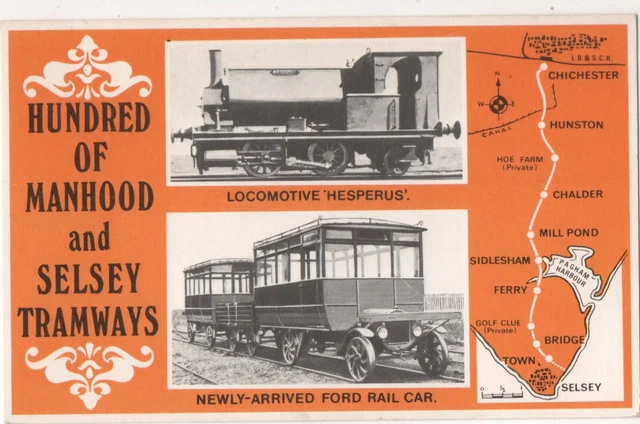 HUNDRED OF MANHOOD and Selsey Tramways Locomotive 'Hesperus' Ford Rail ...