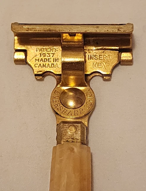 VINTAGE EVERSHARP SCHICK Injector Single Edge Safety Razor 1937 Pat ...