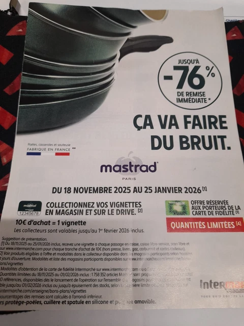 71 VIGNETTES INTERMARCHÉ 2025 MASTRAD jusqu'au 25 janvier 2026 EUR 12 ...