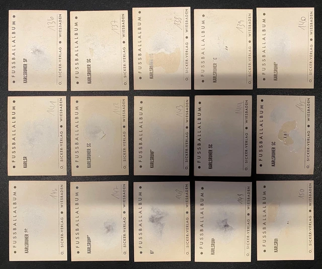 SICKER - FUSSBALL Album Bundesliga 1963/64 - Karlsruher SC - komplett ...