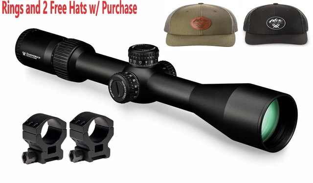VORTEX 6-24X50MM DIAMONDBACK Tactical FFP MOA Riflescope w/ Rings DBK ...