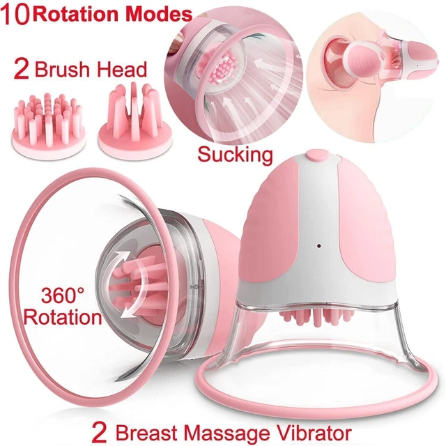 ROTATING STIMULATION BREAST MASSAGE NIPPLE SUCKING VIBRATOR TOYS FOR