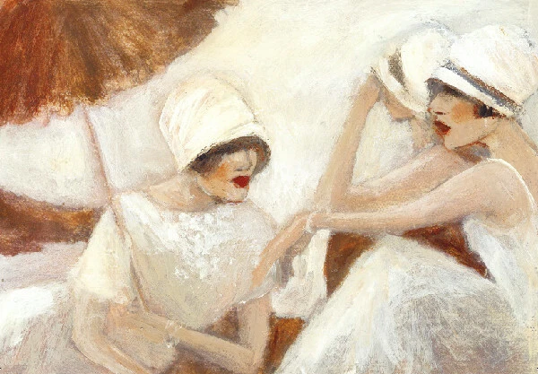 MO WELCH ART Deco 1920's Vintage Fashion Design Greetings Card £2.75 ...