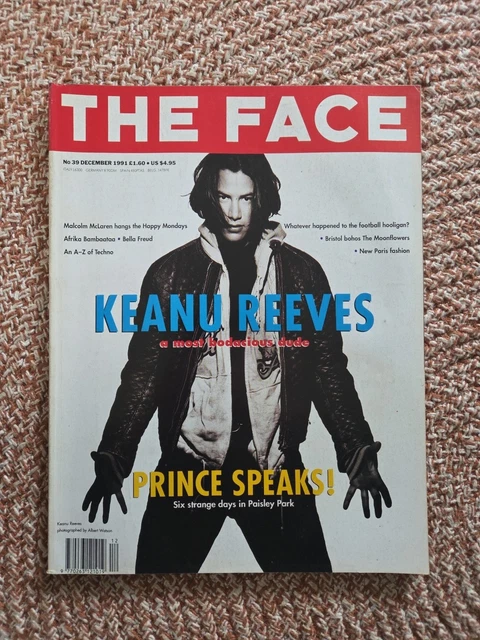 THE FACE MAGAZINE: December 1991 (No.39) - Keanu Reeves Cover star £5. ...