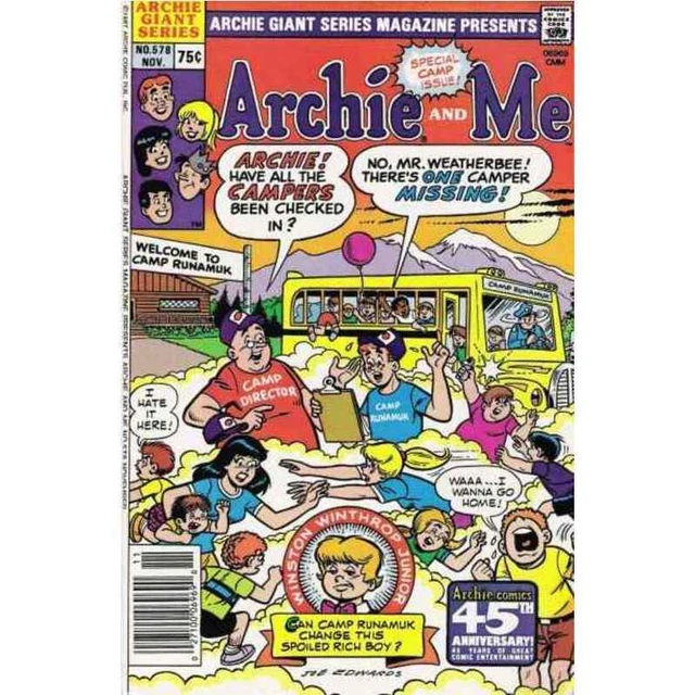 ARCHIE GIANT SERIES Magazine #578 Archie Comics VF+ description ...