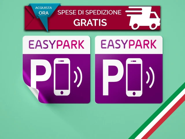 2 PEZZI ADESIVO EASY PARK da Interno Vetro in Vinile 50X40 Sticker ...