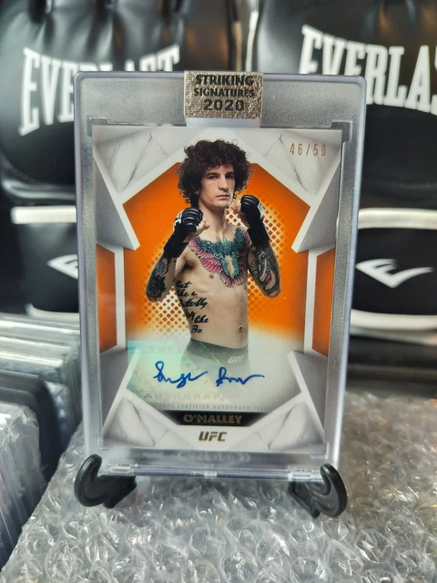 2020 UFC STRIKING Signatures Sean O'Malley Auto Orange /50 Card # STS ...