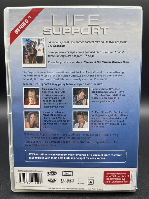 LIFE SUPPORT SERIES 1 (One) - 2 Disc Set Region 4 DVD - Australian SBS ...