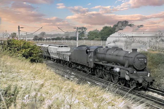 BBC0872 - BR Railway Engine 45296 at Acton Bridge in 1965 - print £2.20 ...