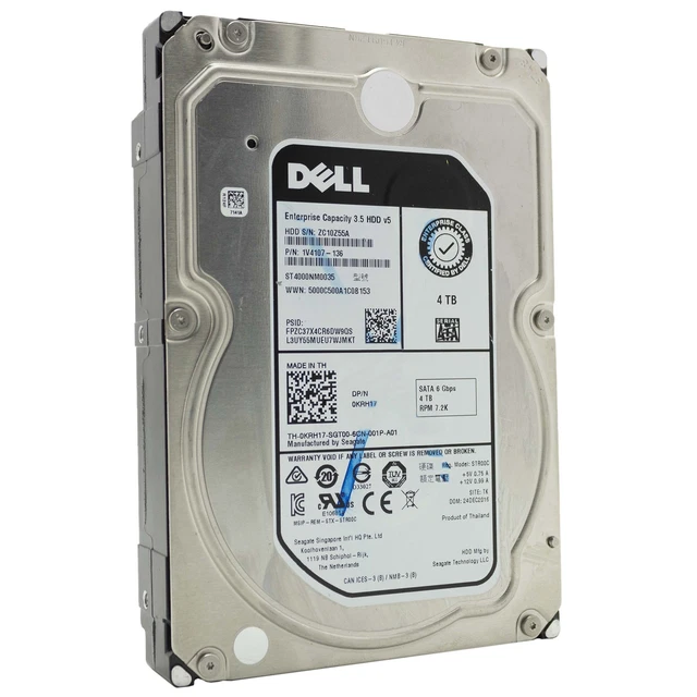 DISQUE DUR 4TB 4000GB Seagate SATA 3,5" ST4000NM0035 Interne ...
