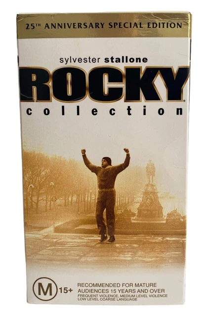 ROCKY COLLECTION 25TH Anniversary Special Edition VHS Box Set 1-5 I II ...