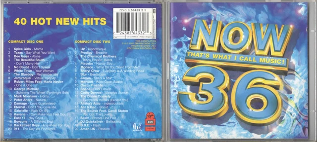 NOW THAT'S WHAT I CALL MUSIC 36 - 1997 Double CD Album *FRAIS DE PORT ...