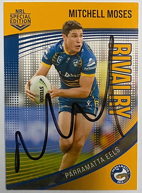 MITCHELL MOSES PARRAMATTA Eels 2022 Nrl Rivalry Signed Card $10.00 ...