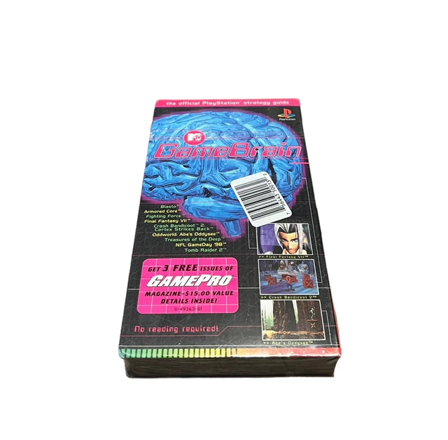 MTV GAME BRAIN VHS Video Tape Official PlayStation Strategy Guide SMV ...