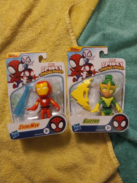 HASBRO SPIDEY AND His Amazing Friends IRON MAN & ELECTRO Lot of 2 4 ...