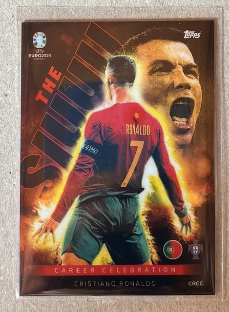 TOPPS MATCH ATTAX Uefa Euro 2024 Career Celebration Cristiano Ronaldo The Siuuu EUR 90,00 ...