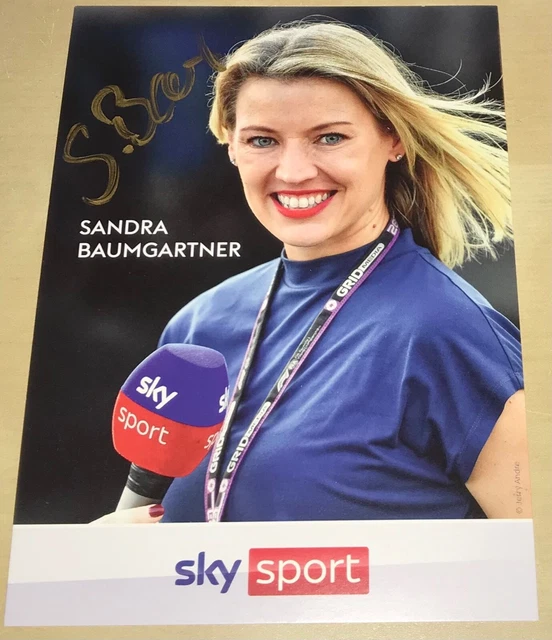 SANDRA BAUMGARTNER ORIGINAL signierte Autogrammkarte Autogramm Sky ...