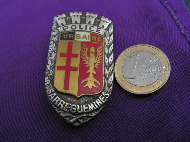 INSIGNE ANCIEN police urbaine sarreguemines EUR 6,45 - PicClick FR