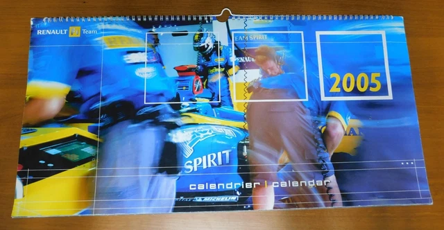 CALENDRIER RENAULT F1 TEAM Saison 2005 (Fernando Alonso sur page Aout ...