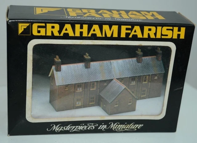 GRAHAM FARISH / GRAFAR N SCALE KIT - 2 x TERRACED HOUSES - #9501 £1.99 ...