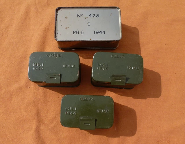 ORIGINAL WW2 BRITISH Army Metal Storage Boxes 1944 Dated. Military ...