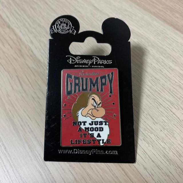 DISNEY DISNEYUS OFFICIAL Grumpy Seven Dwarfs Pin Badge 4Q £66.53 ...