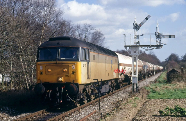 ORIGINAL 35MM SLIDE BR Class 47 no.47197 at Marchwood +rights for use £ ...