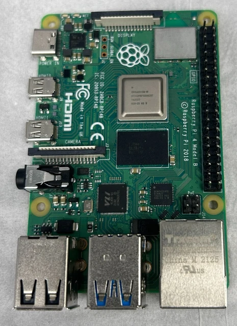 RASPBERRY PI 4 Model B, 4GB DDR4 RAM Single Board Computer (RPI4-MODBP ...