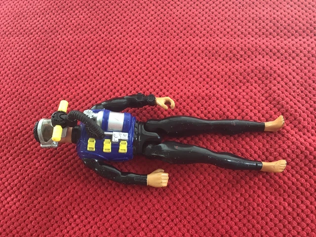 HASBRO 1998 ACTION MAN SCUBA DIVER - 12” fully working £5.00 - PicClick UK