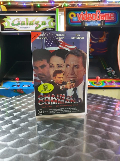 CHAIN OF COMMAND - VHS Movie - Video Tape - Big Box Ex Rental $8.40 - PicClick AU