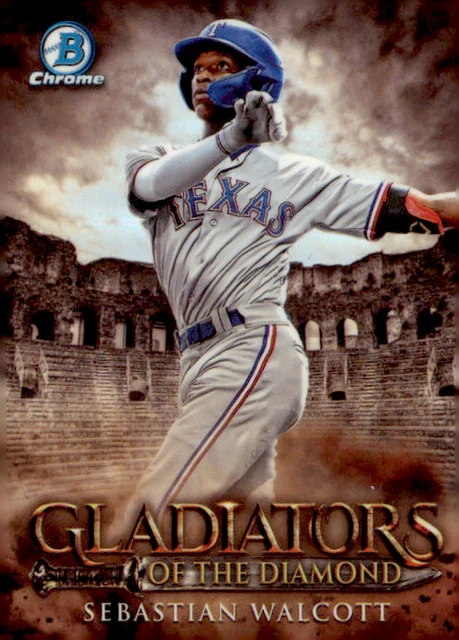 2024 BOWMAN BASEBALL Sebastian Walcott GLADIATORS OF THE DIAMOND SSP ...
