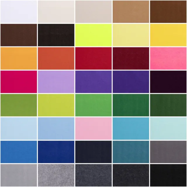 FILZSTOFF BASTELFILZ CA. 3mm Filz Stoffe Deko Basteln 90cm Breite ...