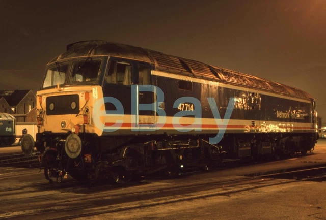 35MM RAILWAY SLIDE of Class 47 47714 @ Old Oak Common Copyright to ...