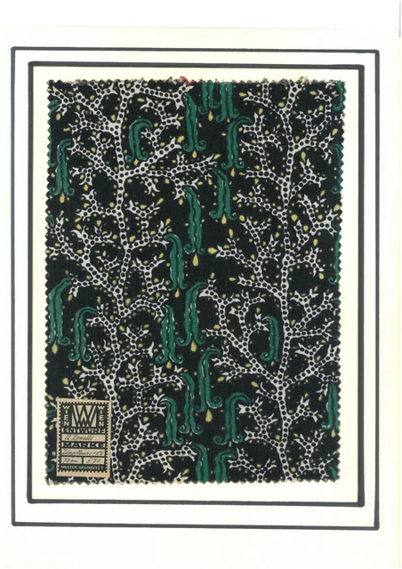 WIENER WERKSTAETTE CAMPIONE di tessuto di Ugo Zovetti - Textile sample ...