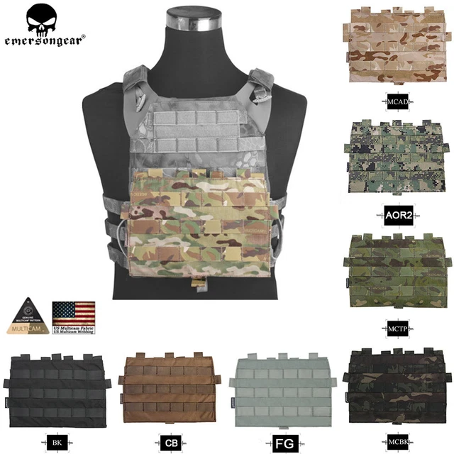 EMERSON TACTICAL VEST Front Molle Panel Flap Carrier Plate for JPC 2.0 ...