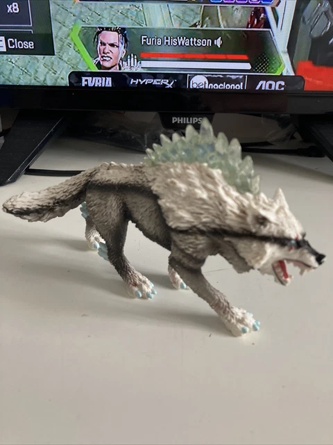 SCHLEICH 42452 ELDRADOR Creatures Snow Wolf Figure Mythical Beast Toy ...