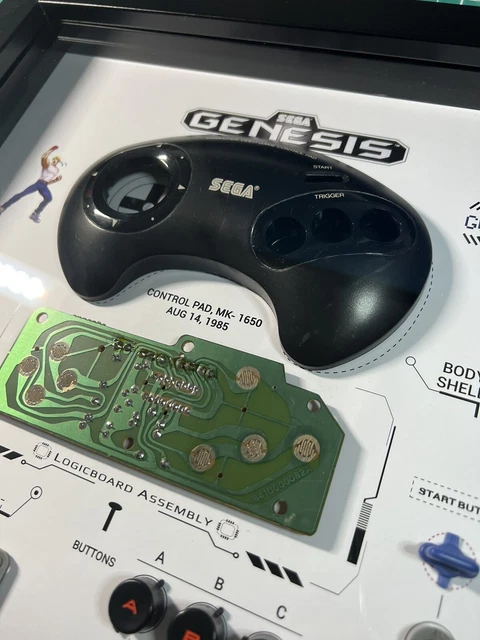 SEGA GENESIS CONTROLLER Teardown Frame Custom Frame $250.00 - PicClick AU