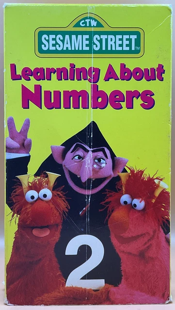 SESAME STREET - Learning About Numbers VHS 1996 **Buy 2 Get 1 Free** $6 ...