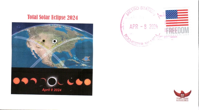 2024 GREAT AMERICAN Total Solar Eclipse Metro Station Rochester NY 8 ...