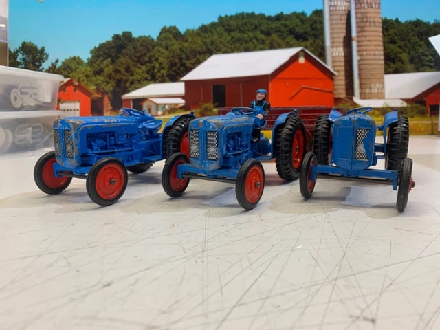 FORDSON.MAJOR.DEXTER.TRACTORS. X3. & 4 WHEEL TURNTABLE TRAILER ...